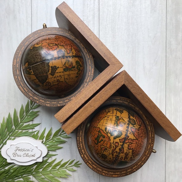 Accents | Pair Of Globe Bookends Made In Italy | Poshmark
